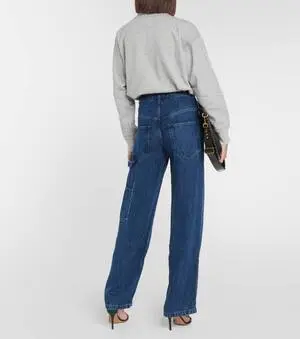 MARANT ETOILE Bymara High-rise Cargo Jeans