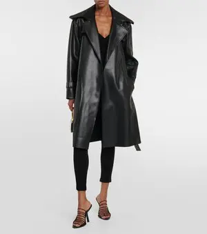 Norma Kamali Belted Trench Coat