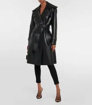 Norma Kamali Belted Trench Coat
