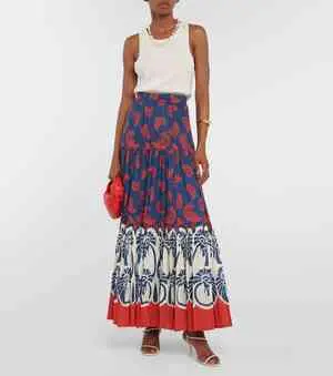 La DoubleJ Palmetto Placée Maxi Skirt