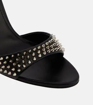 Paris Texas Lidia Embellished Leather Mules
