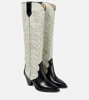 Isabel Marant Étoile Liela Leather Cowboy Boots
