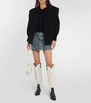 Isabel Marant Étoile Liela Leather Cowboy Boots