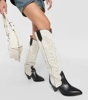 Isabel Marant Étoile Liela Leather Cowboy Boots