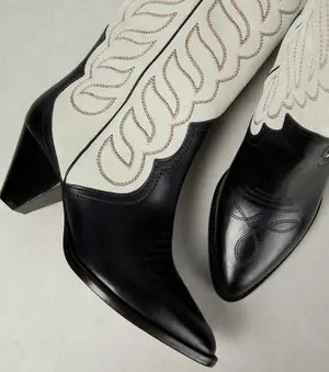 Isabel Marant Étoile Liela Leather Cowboy Boots