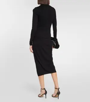 MARANT ETOILE Lou Jersey Turtleneck Top - Black