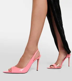Alexandre Vauthier Patent Leather And Pvc Sandals