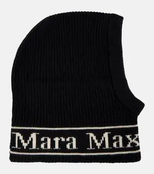 Max Mara Gong Logo Ski Mask - Black