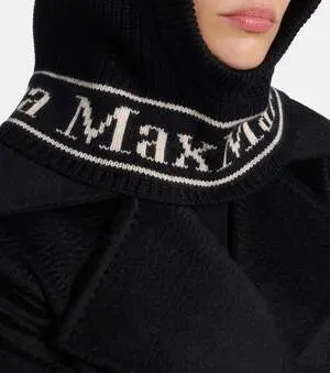 Max Mara Gong Logo Ski Mask - Black