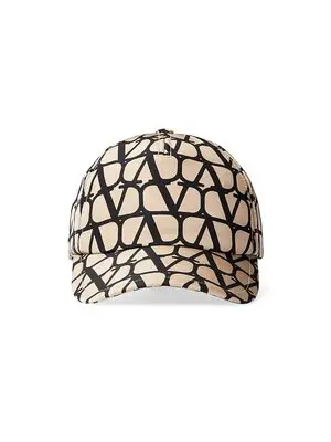 Valentino Garavani Toile Iconographe Baseball Cap In Toile Iconographe Faille One-color