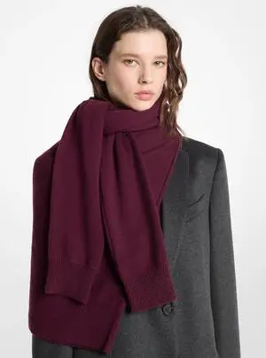 Michael Kors Cashmere Sweater Scarf - Red
