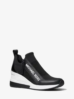 Michael Kors Willis Stretch Knit Trainer - Black