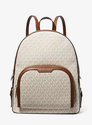 Michael Kors Michael Kors Jaycee Large Logo Backpack Natural