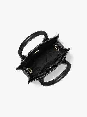 Michael Kors Mercer Extra-small Logo And Leather Crossbody Bag