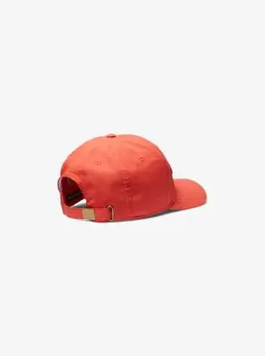 Michael Kors Embroidered Baseball Hat In Orange - 25% Off 