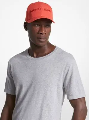 Michael Kors Embroidered Baseball Hat In Orange - 25% Off  display picture 3