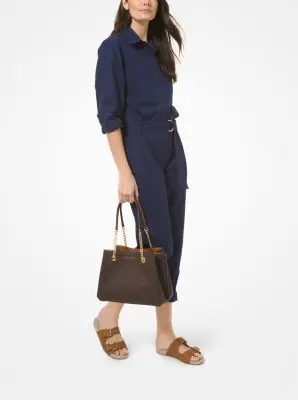 Michael Kors Teagan Large Logo Shoulder Bag