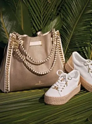 Michael Kors Libby Cotton Canvas Platform Sneaker
