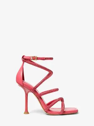 Michael Kors Imani Embellished Sandal In Size By
