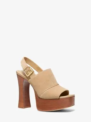 Michael Kors Rye Suede Platform Sandal