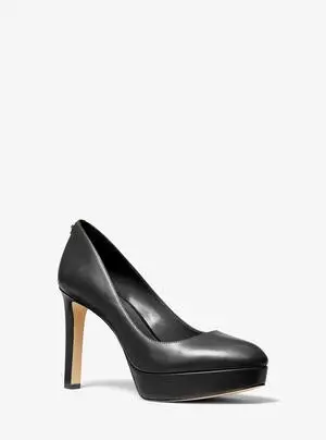 Michael Kors Chantal Leather Platform Pump