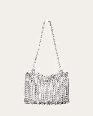 Rabanne 1969 Allover Disc Brass Shoulder Bag - Silver