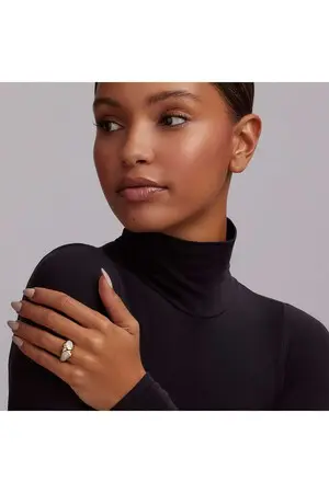 Lagos 18k Diamond X Motif Ring - Gold