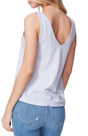 Paige Rylen Knot Shoulder Tank - Dream Blue