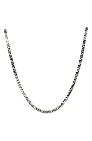 Armenta Romero Sterling Box Chain Necklace - Silver