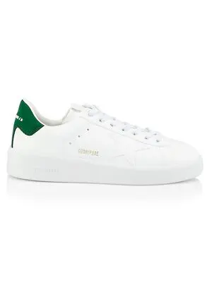 GOLDEN GOOSE Men's Purestar Low-Top Sneakers - White Green  White Green