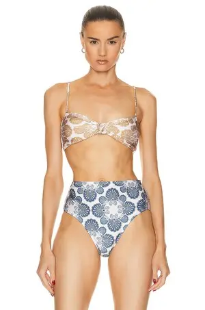 SHANI SHEMER Barbara Bikini Top In Cream