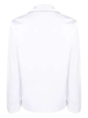 SPORTY & RICH Chest-pocket Cotton Pyjama Top