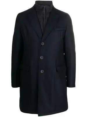 Herno Hybrid High-neck Single-breasted Coat