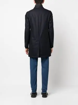Herno Hybrid High-neck Single-breasted Coat