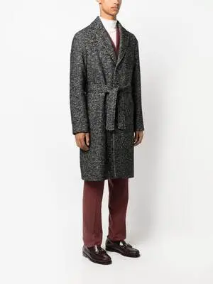 LARDINI Single-breasted Belted Coat