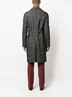 LARDINI Single-breasted Belted Coat