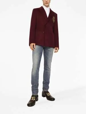 Dolce & Gabbana Embroidered-crest Blazer