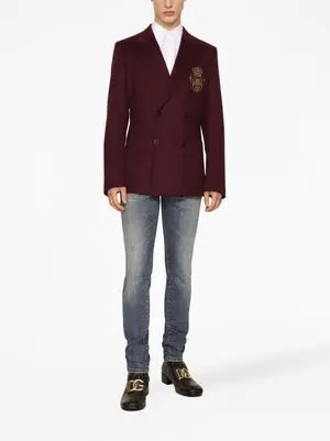 Dolce & Gabbana Embroidered-crest Blazer