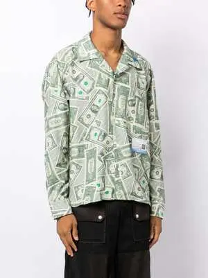 Mihara Yasuhiro Dollar Bill Long-sleeve Shirt
