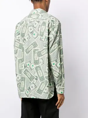 Mihara Yasuhiro Dollar Bill Long-sleeve Shirt