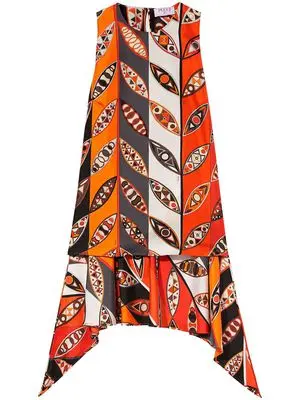 Emilio Pucci Graphic-print Sleeveless Blouse