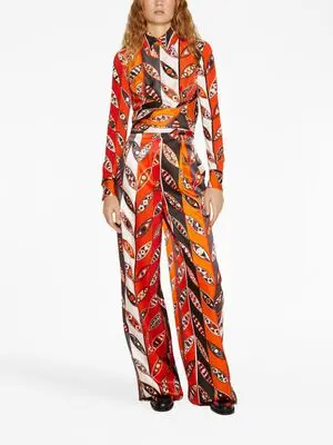Emilio Pucci Graphic-print Sleeveless Blouse