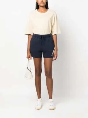 AUTRY Logo-print Cotton Short Shorts