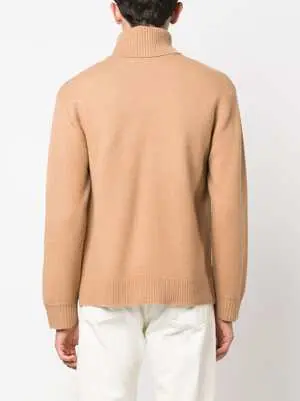 A.p.c. Logo-print Wool Jumper - Brown
