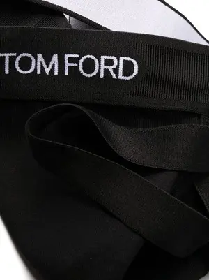 TOM FORD Logo-waistband Briefs - Black