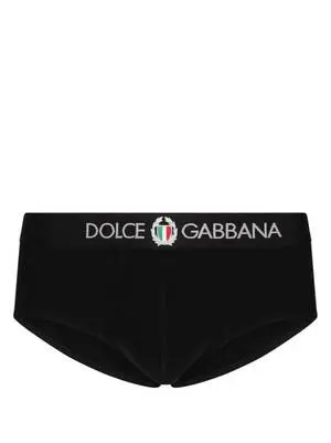 Dolce & Gabbana Logo-waistband Briefs - Black