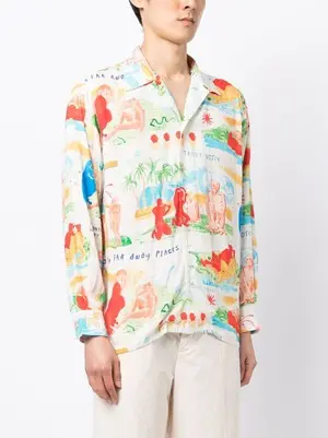 ENDLESS JOY Graphic-print Long-sleeve Shirt