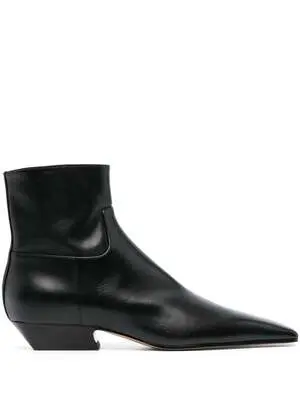 Khaite Marfa 30mm Leather Ankle Boots