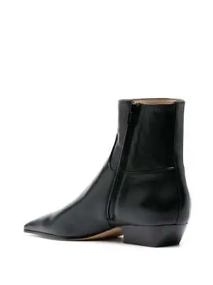 Khaite Marfa 30mm Leather Ankle Boots