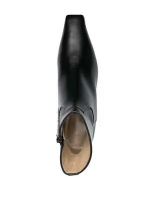 Khaite Marfa 30mm Leather Ankle Boots